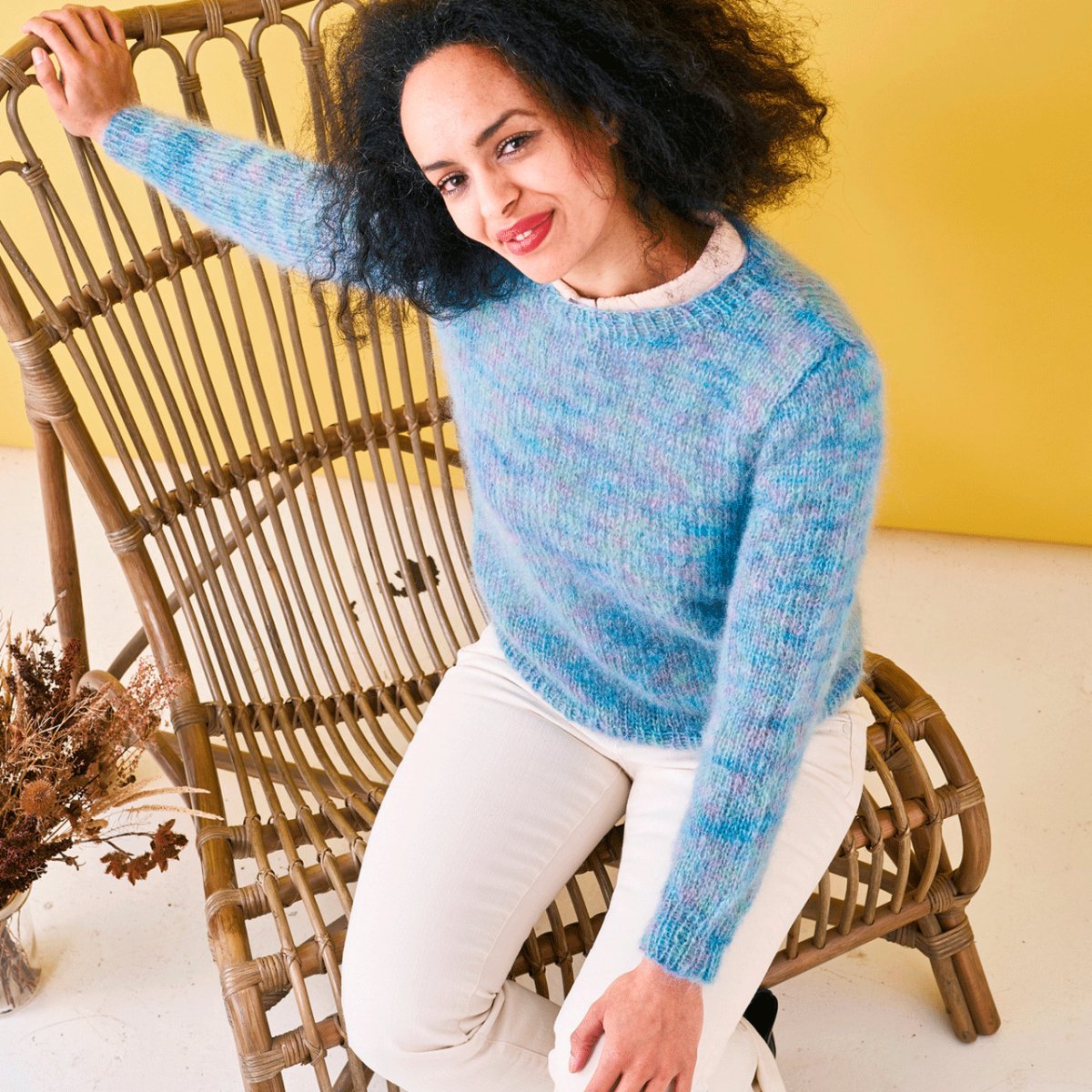 Bella Color basis bluse fra Permin – KreStoffer