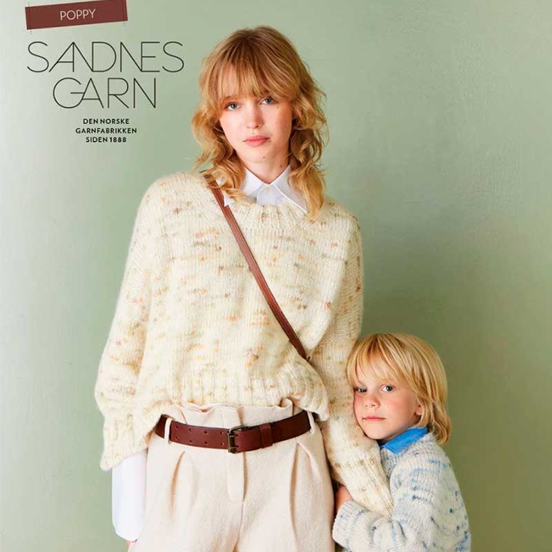 Strikkeopskrifter 2313-1 Poppy fra Sandnes Garn – KreStoffer